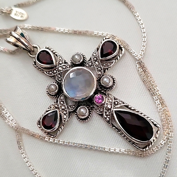 Nicky Butler | Jewelry | Nicky Butler Sterling Silver Cross Pendant And ...